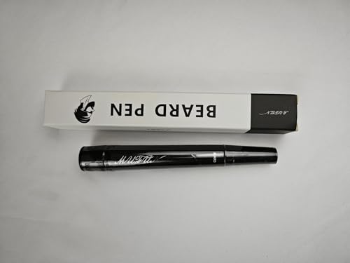 Beard Pencil Filler for Men - Sweat Proof, Water Resistance, Long Lasting & Natural Finish barber Pencil, Mustache Repair Shape (BLACK)