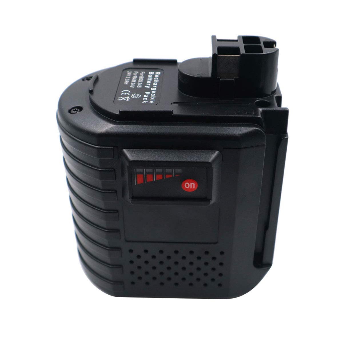 3000mAh Portable Battery BOS24B NiMh Battery 24V Replacement for Bosch 24V Battery BAT019 BAT021 2607335097 2607335163,Black,Small