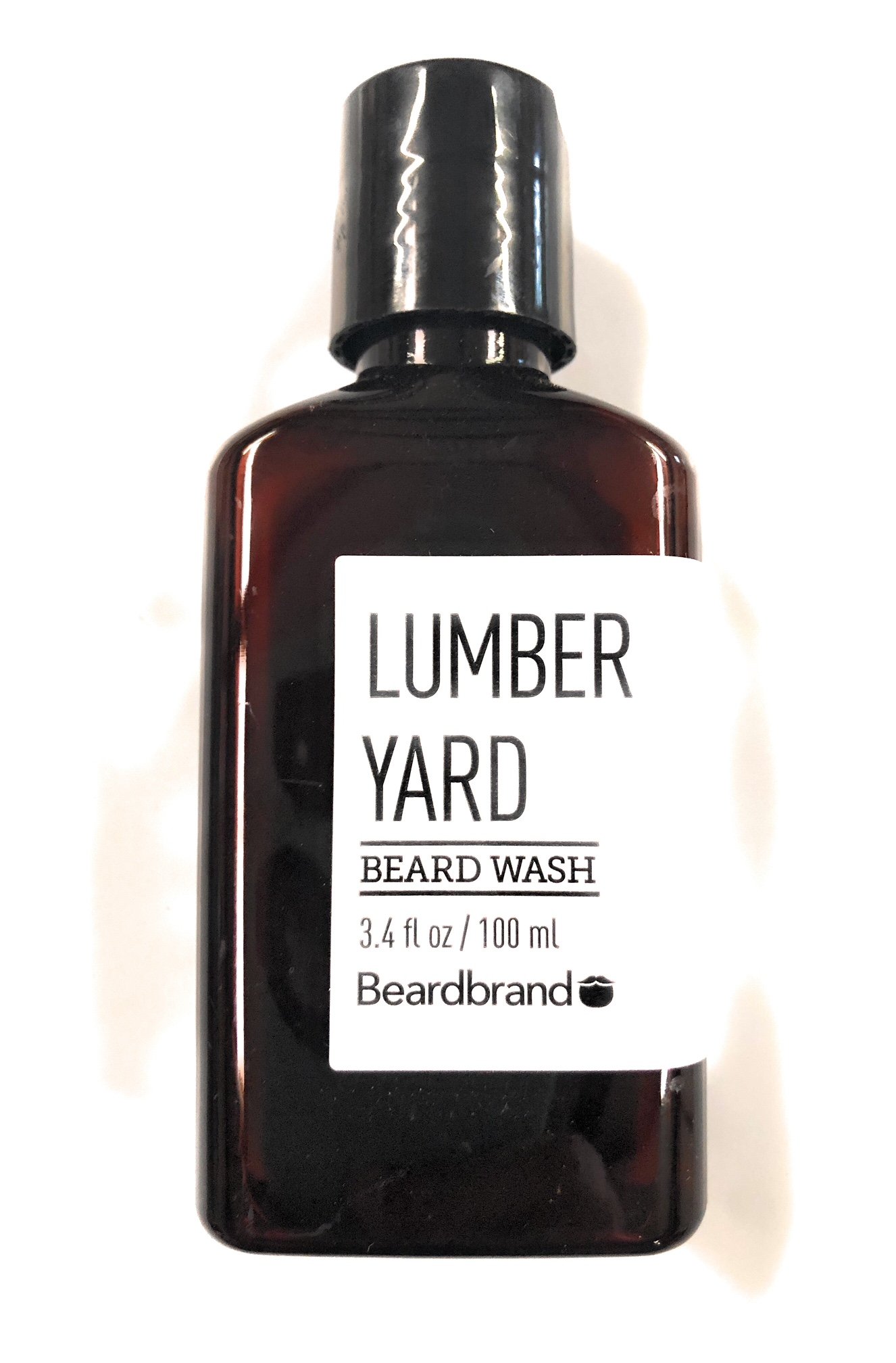Beardbrand Beard Wash for Men [AS SEEN ON SHARK TANK] Anti Beard Dandruff & Deep Cleaning - Gentle Skin Cleanser and Face Wash with Sandalwood, Cedar Oil & Lumber Yard Scent - 3.4 fl oz