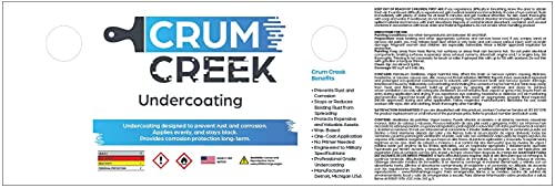 Crum Creek Rust Preventive Undercoating - 1 Gl - Rust Inhibitor - Automotive & Marine