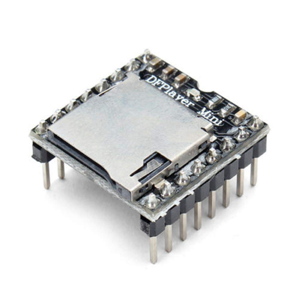 Anmbest 5PCS YX5200 DFPlayer Mini MP3 Player Module MP3 Voice Decode Board Supporting TF Card U-Disk IO/Serial Port/AD for Arduino