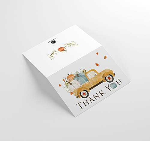 Market On Mainstreet Pumpkin Truck Thank You Cards, Includes Envelopes, 25 Count, Made In The U.S.A.