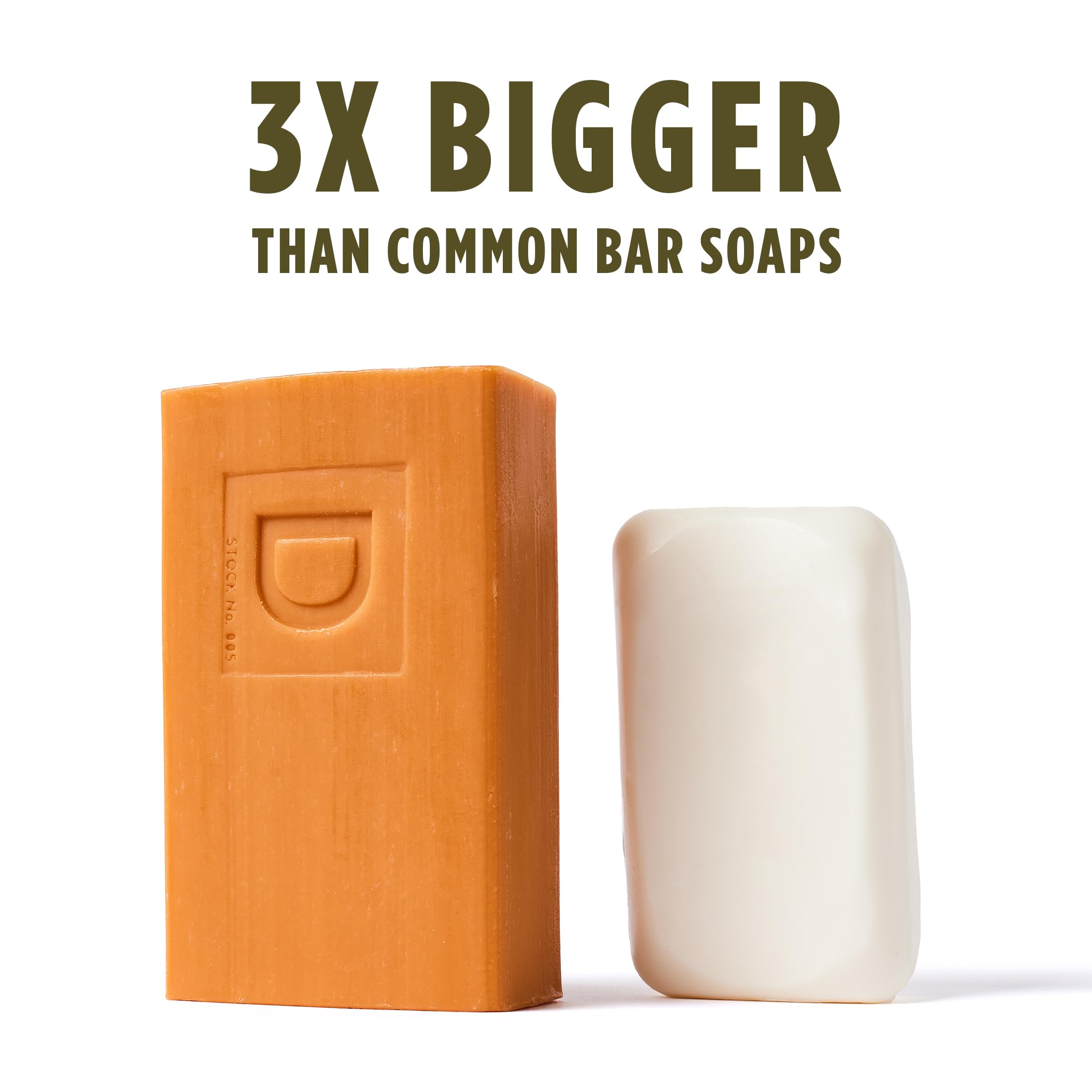 Duke Cannon Supply Co. Big Brick of Soap Bar for Men Bay Rum (Citrus Musk, Cedarwood, Island Spice Scent) Multi-Pack - Superior Grade, Extra Large, All Skin Types, Paraben-free, 10 oz (3 Pack)