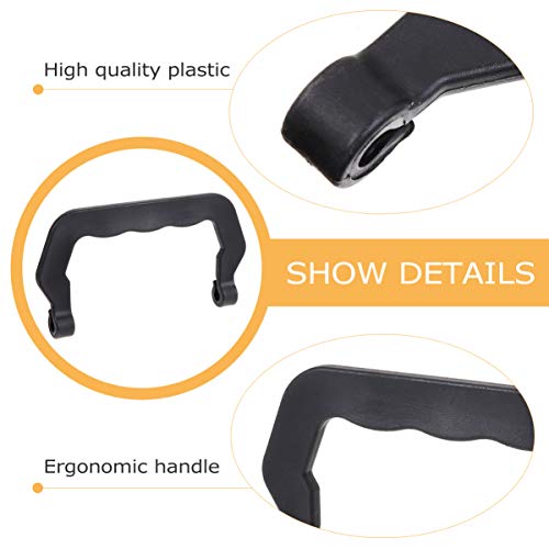 POPETPOP 10pcs Replacement Pet Cage Crate Handles Plastic Cage Handles for Squirrel Hedgehog Rabbit Chinchilla Hamster Black