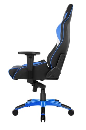 AKRacing Masters Series Pro Luxury XL Gaming Chair with High Backrest, Recliner, Swivel, Tilt, 4D Armrests, Rocker & Seat Height Adjustment Mechanisms, 5/10 Warranty,Blue - AK-PRO-BL