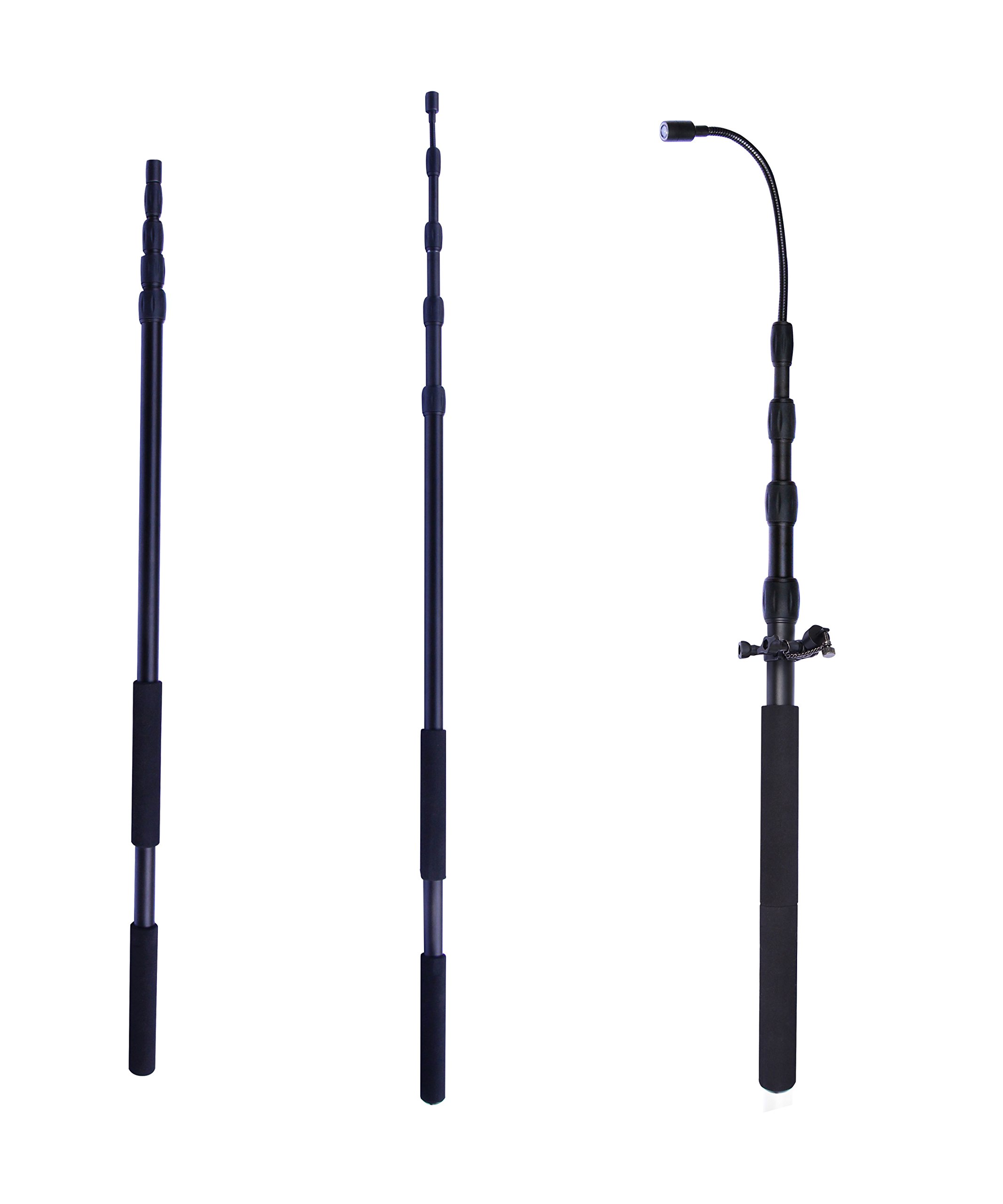 5m Retractable Pole Inspection Camera Telescoping Pole Camera Search Rescue Pole Camera Telescopic Search Camera with HD Digital Camera, LED Lights, 7 inch Screen, Audio Video Record and Take Picture