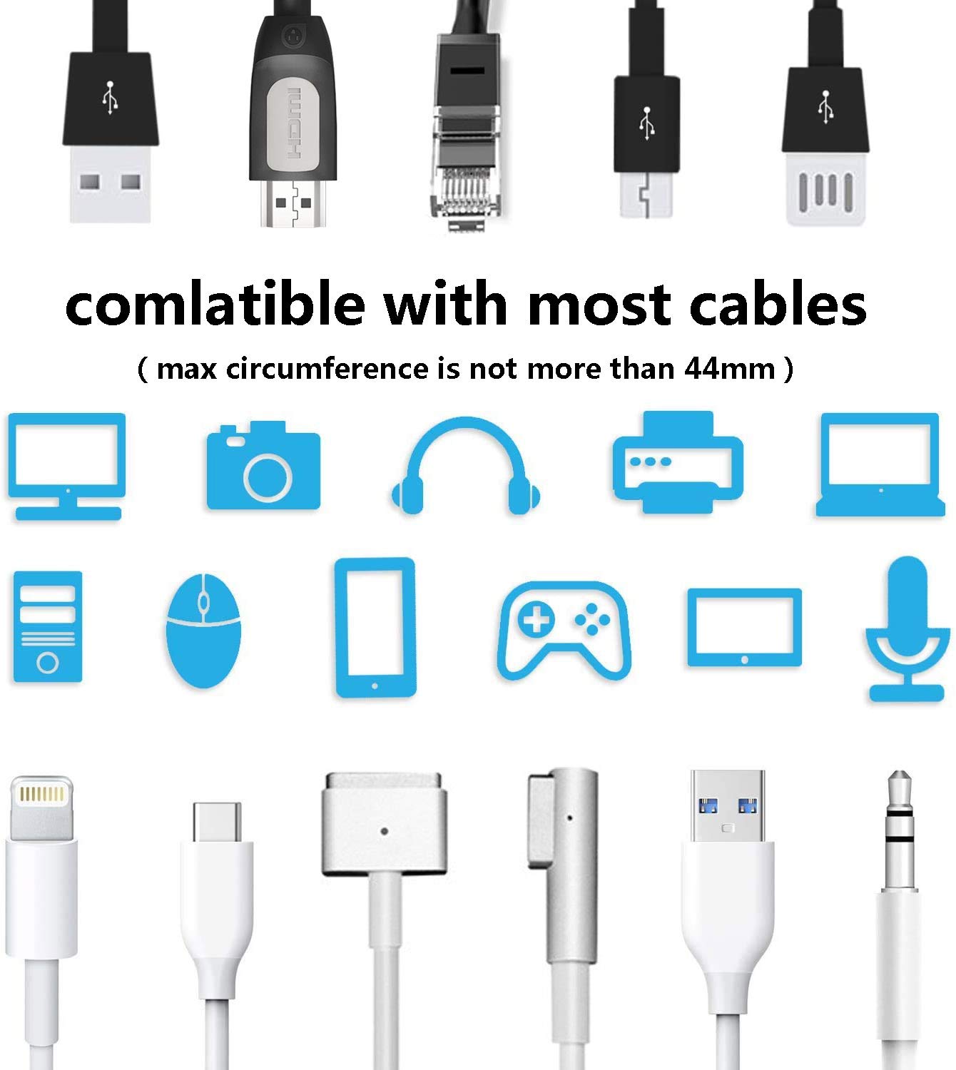 6:1 Dual Wall Adhesive Super Heat Shrink Tubing,Wire Repair,Mac Book Air Pro Charging Cable Crack Damage Charge Repair,Mouse Cable Protector,Saver Cover for Type C,iPhone,Apple Lightning,HDMI (4)