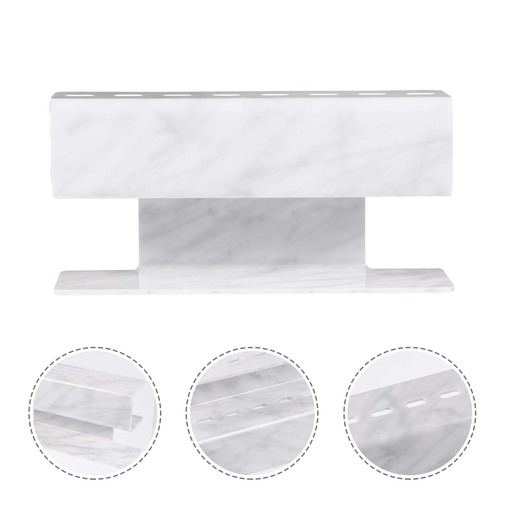 Beaupretty Eyelash Extension Tweezers Stand Holder 8 Holes Acrylic Tweezers Display Storage Tweezers Shelf Holder for Eyelash Extensions Supplies Accessories Tools