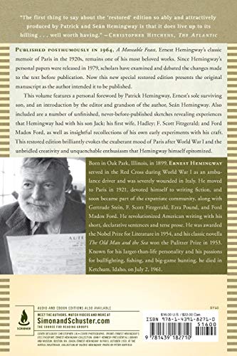 A Moveable Feast: The Restored Edition