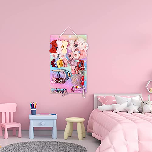 SIMBOOM Headband Holder for Baby Girl, Hanging Storage Organizer Newborn Headbands, Bows