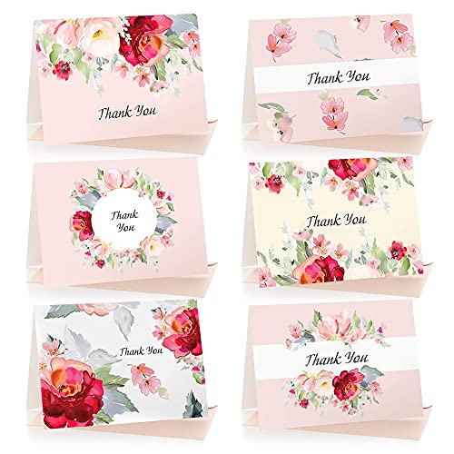 Bilinny Thank You Cards With Envelopes Bulk 100 Pack - Extra Thick Cards In Beautiful Gift Box.