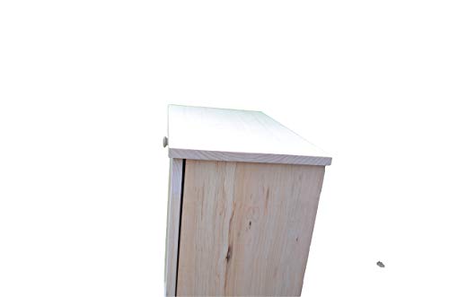 Amish Wares Tilt Out Solid Pine Unfinished Trash Bin Can Holder/Laundry Clothes Hamper