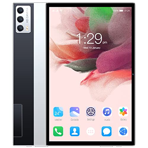 1G+16G Call Game Dual Camera HD Display, Dual Card 10.1 Inch Smart Tablet 4000mAh Large Capacity Battery (White)