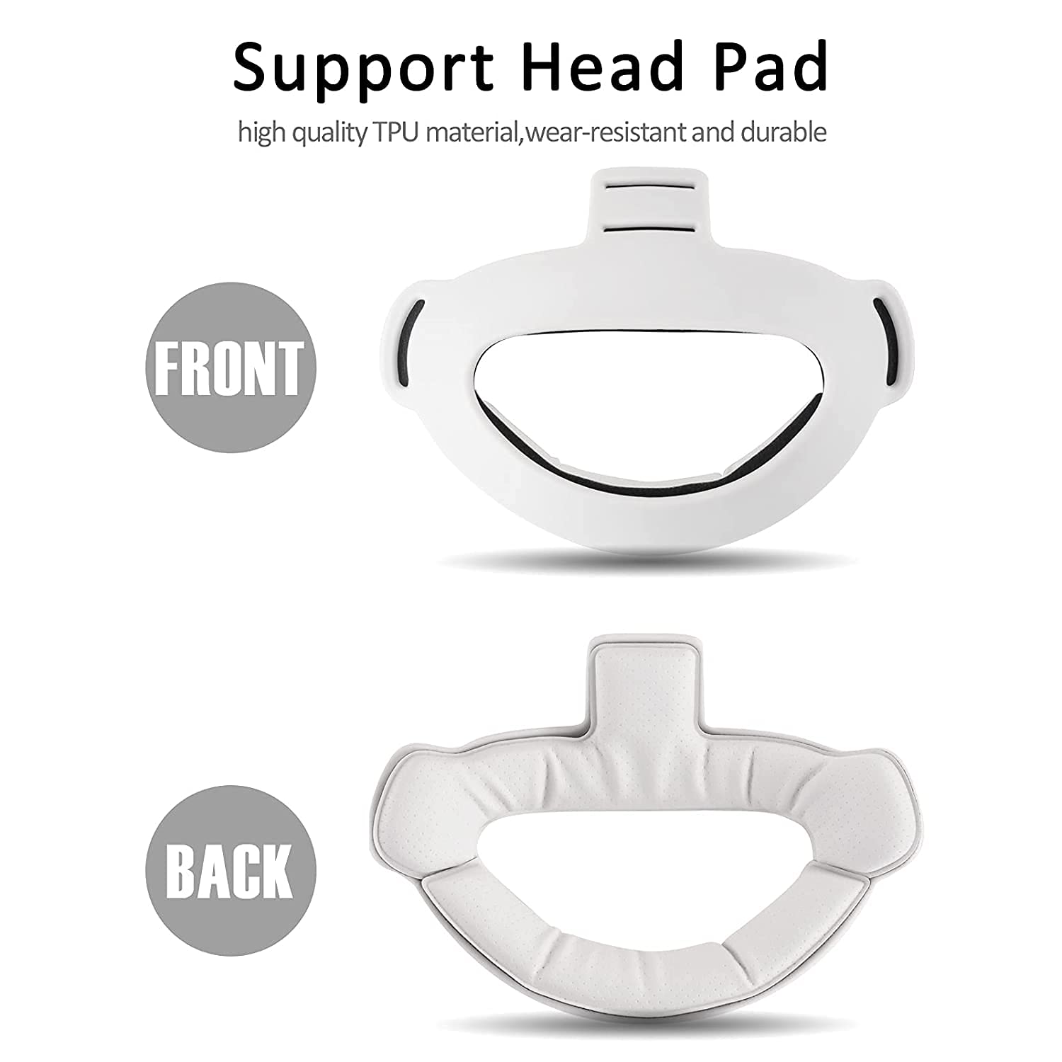 3 in 1 VR Head Strap Pad Headband Balance Cushion & VR Power Bank Fixing Strap Replacement & Lens Protector Pad for Oculus Quest 2 Elite Strap,Quest 2 Accessories.…