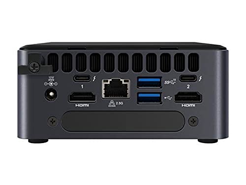 Intel NUC 11 Pro NUC11TNHi3 Mini PC, Intel i3-1115G4 Dual-core 4.1GHz, Intel Iris Xe Graphics 8K, 4 Display Capable, WiFi 6, Win 10 Pro (32GB + 1TB NVMe)