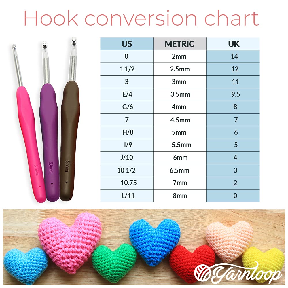 12 Sizes Crochet Hook Set | Extra Long and Large Crochet Hooks | Ergonomic Crochet Starter Kit | Crochet Needle Set Comes with Beautiful Felt Bag | Perfect Crochet Hooks for Arthritic Hands