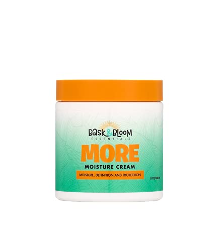 Bask & Bloom Essentials More Moisture Cream | Moisturizes| Nourishes| Defines| 8 oz