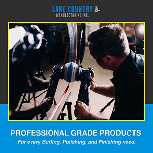 LAKE COUNTRY Heavy Cutting and Polishing Microfiber Pad - Microfiber Finishing Disc - Microfiber Buffing Pad - Help Remove Scratches, Buffing Swirls and Trails (5.25", 2 Pack)