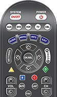 5-DEVICE UNIVERSAL BRIGHT HOUSE REMOTE CONTROL DIGITAL HD DVR UR5U-8780L-BHI