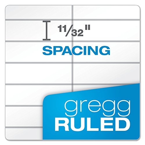 Ampad Gold Fibre Steno Book, 6" x 9", Gregg Rule, Gray Cover, 100 Sheets (20-808R)
