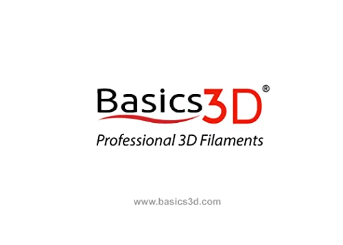 Basics 3D Professional 3D Printer Filament, PVA (Water Soluble Support Material), Natural Color, 1.75mm, 0.5 Kg, Made in USA