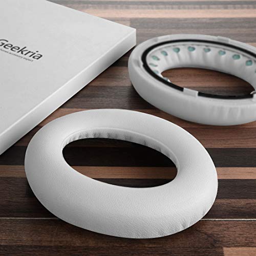 Geekria QuickFit Replacement Ear Pads for Bose 700, NC700, NCH700 Headphones Ear Cushions, Headset Earpads, Ear Cups Repair Parts (White)