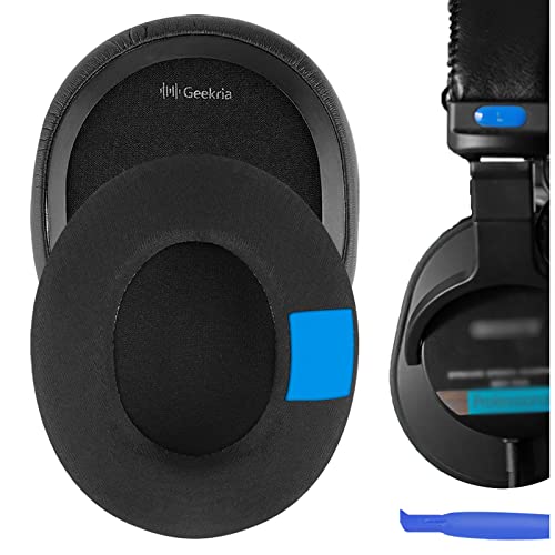 Geekria Sport Cooling Gel Replacement Ear Pads for Sony MDR-7506, MDR-V6, MDR-V7, MDR-CD900ST Headphones Earpads, Headset Ear Cushion Repair Parts (Black)