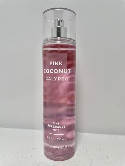 Bath and Body Works PINK COCONUT CALYPSO Fine Fragrance Mist 8 Fluid Ounce (2018 Edition)