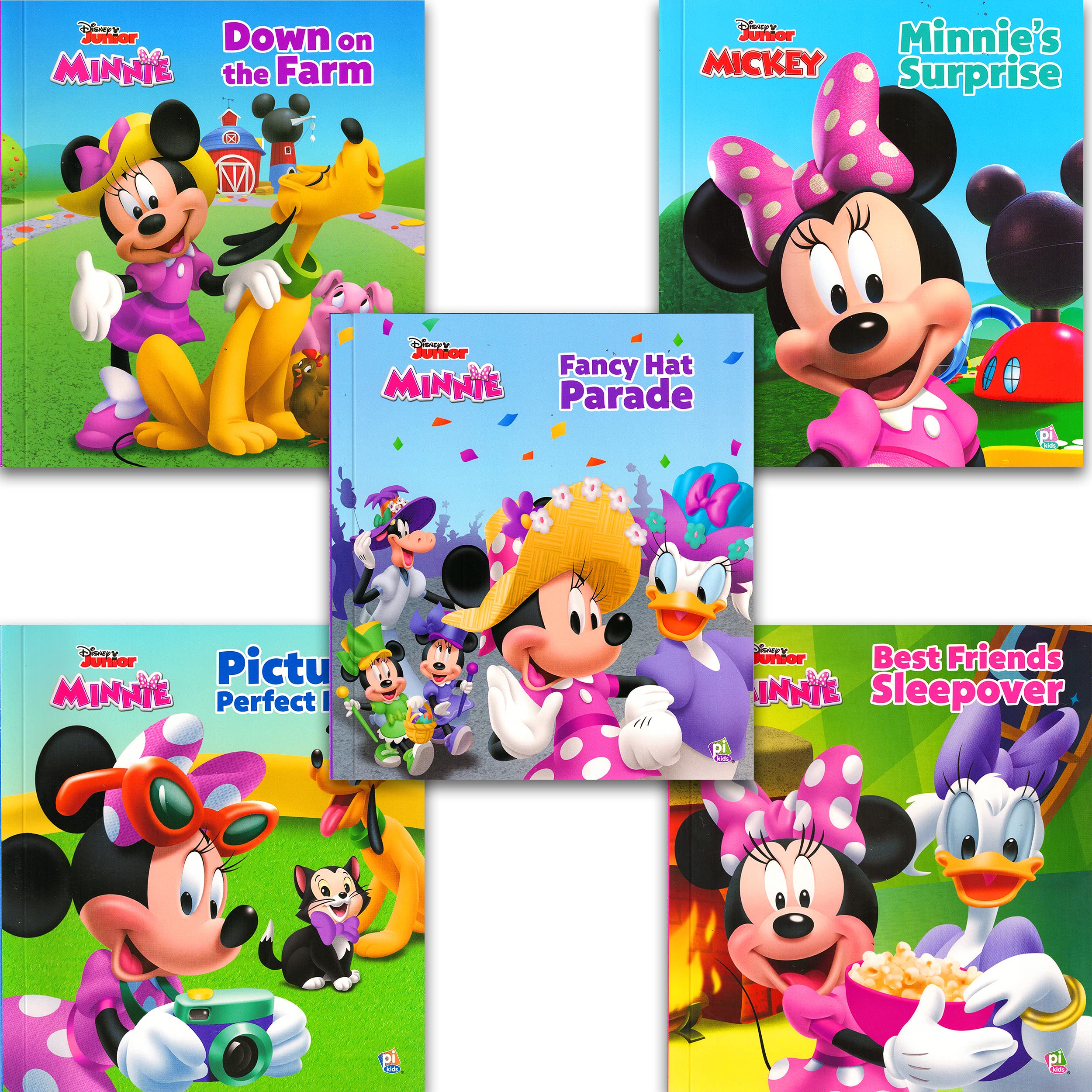 Disney Story Books Collection Bundle ~ 10 Pack Mickey Mouse and Minnie Book Set for Toddlers 1-3 with Stickers (Mini Story Books)