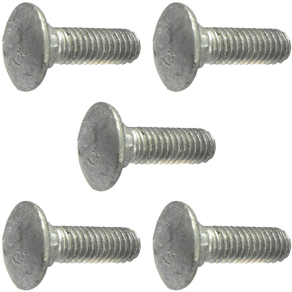 5/16-18 x 3 Carriage Bolts and Nuts Hot Dip Galvanized Quantity 250