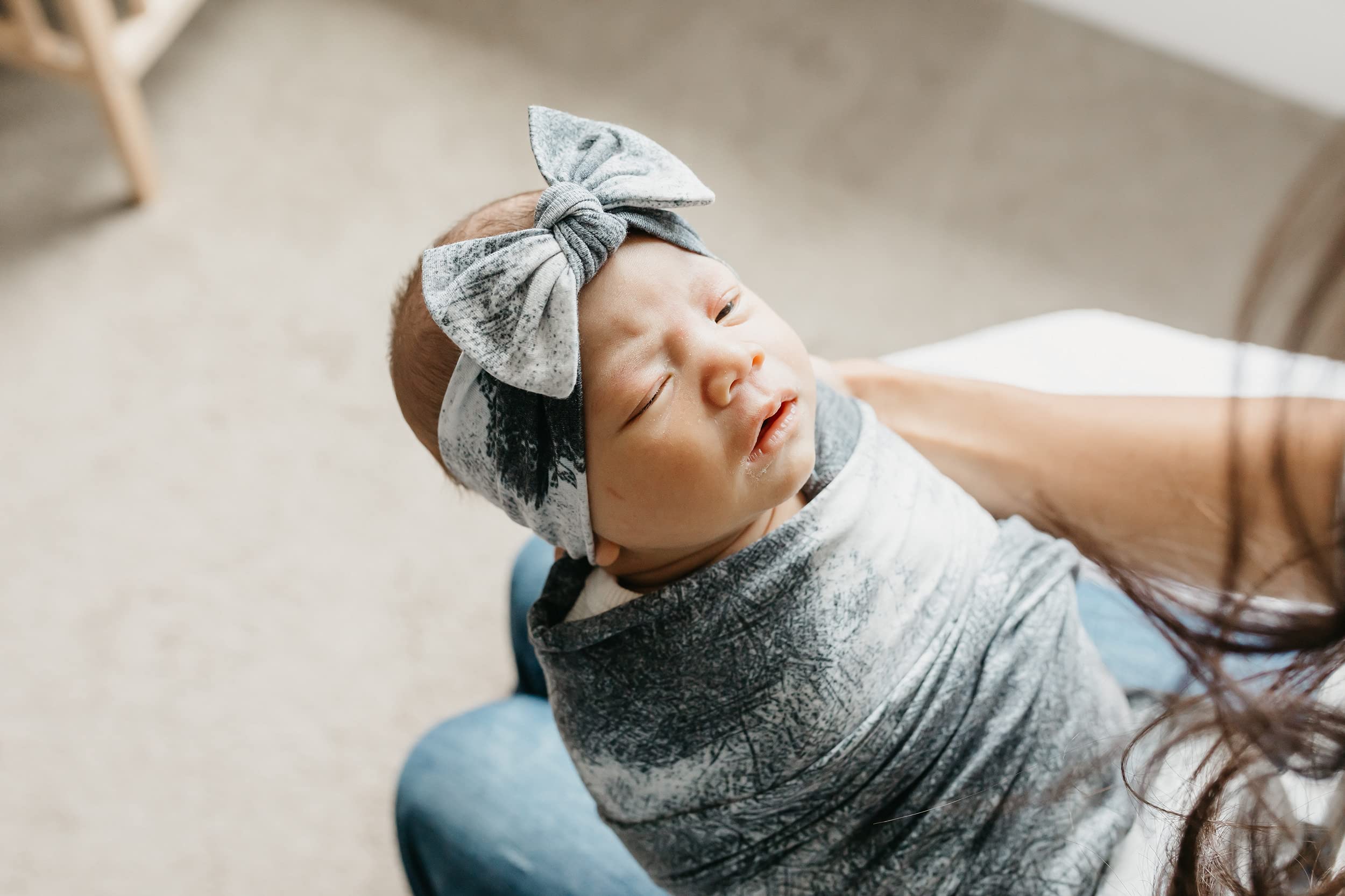 Copper Pearl Large Premium Knit Baby Swaddle Receiving Blanket Thrasher