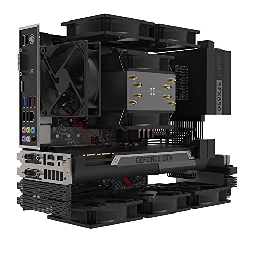 MATX PC Case in Mini-Size, Portable Gaming Computer Case, Aluminum Micro ATX Case for DIY Installation Silver