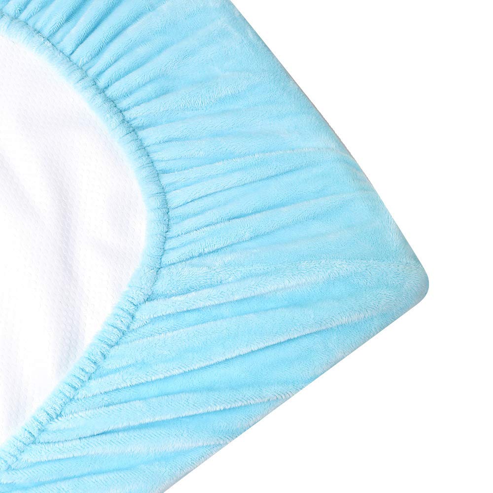 Blue Oceanic Fish & Turtle Nursery Diaper Changing Table Cover 1 PCs Blue (Diaper Changing Table Cover)