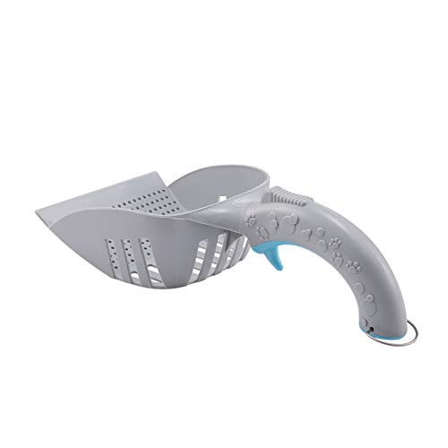 Fresh Step All In One Litter Scoop - Fast and Easy to Use Cat Litter Scooper - Deep Shovel Ergonomic Handle Grip Kitty Litter Scooper to Scoop Away Cat Litter