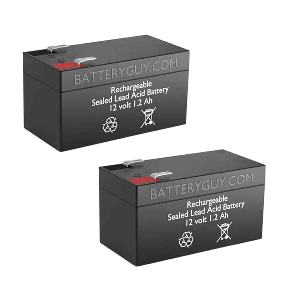 BatteryGuy 3903 Bed Scale Replacement 12V 1.2Ah SLA Batteries Brand Equivalent (Rechargeable) - Qty of 2