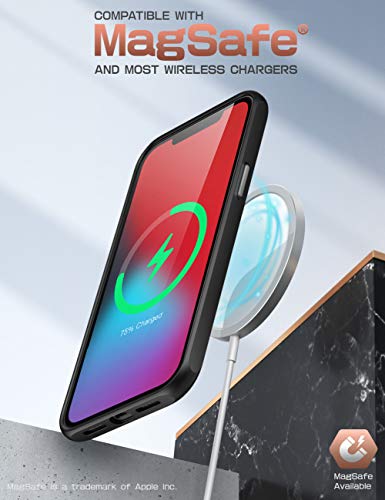 SupCase Unicorn Beetle Style Series Case Designed for iPhone 12 Pro Max (2020 Release) 6.7 Inch, Premium Hybrid Protective Clear Case (Black)