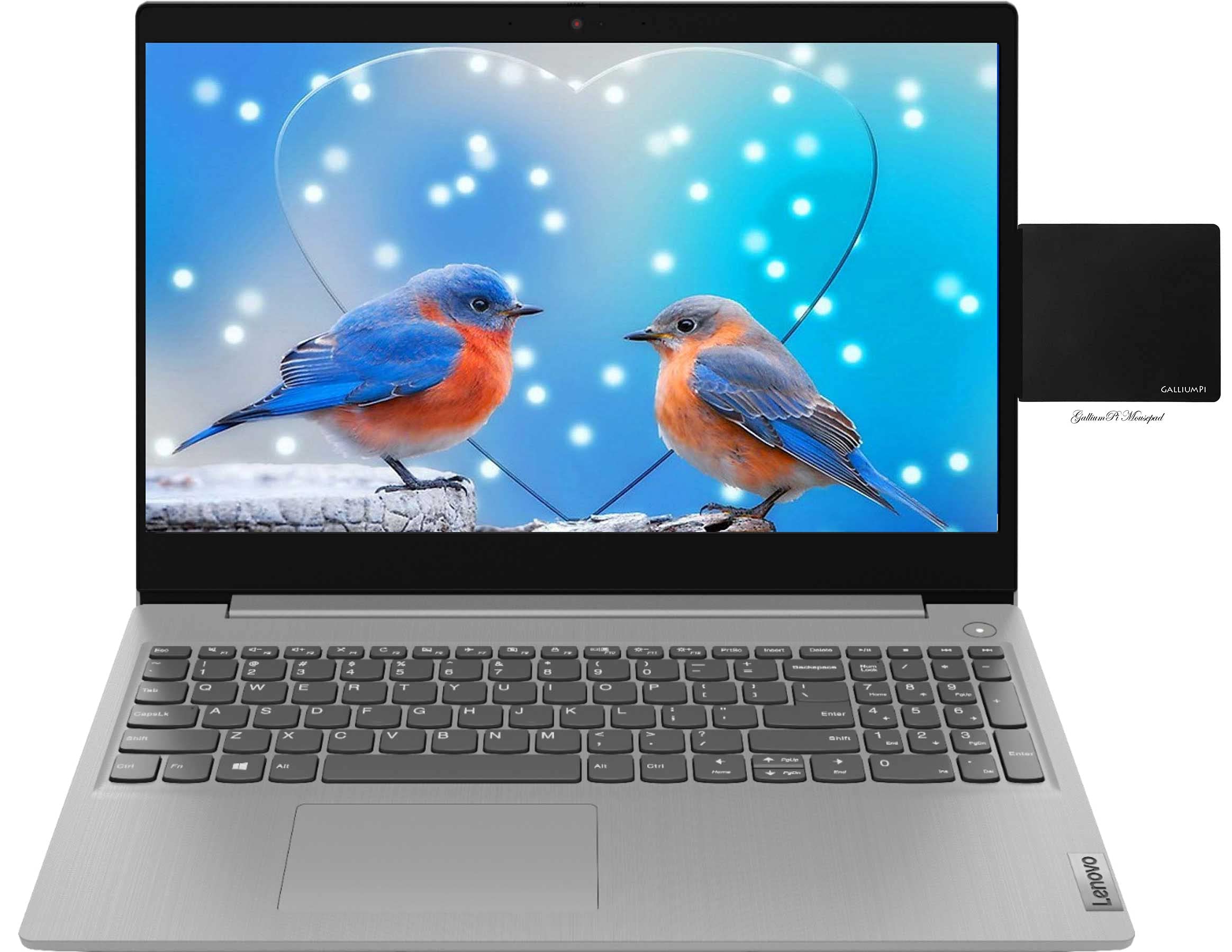 Lenovo Ideapad 3 Business Laptop Computer, 15.6" FHD IPS Display, AMD Ryzen 3 3250U, 12GB DDR4 RAM, 256GB PCIe NVMe SSD, WiFi, HD Webcam, HDMI, Windows 10 Home, GalliumPi Accessories