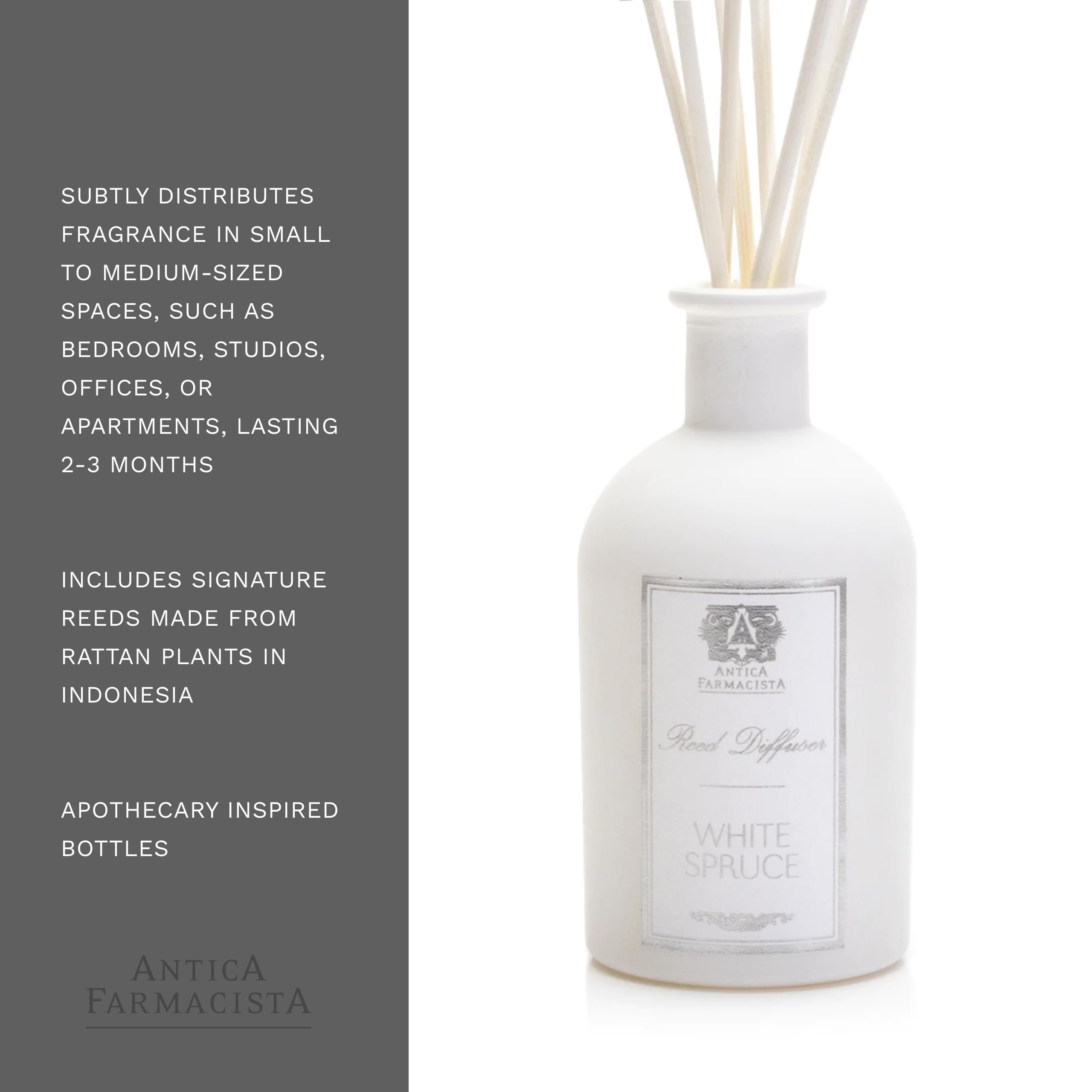 Antica Farmacista Reed Diffuser White Spruce, 8.45 Fl Oz