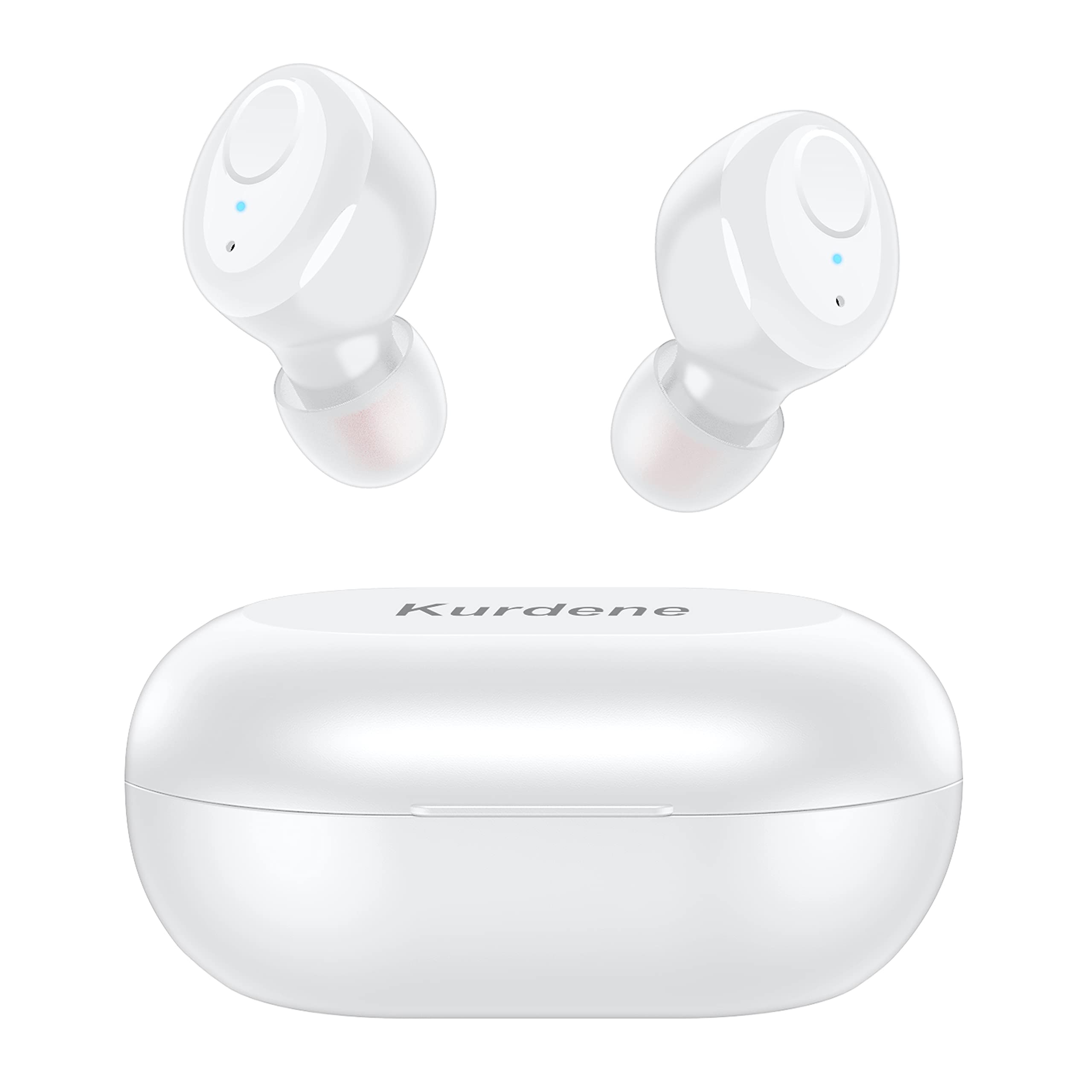 Bluetooth Earbuds,Kurdene S8 Wireless Earbuds 48H Playtime Call Noise Cancelling IPX8 Waterproof Ear Buds Deep Bass Earphones with Microphone in-Ear Stereo Headphones for Work,Sport,Running