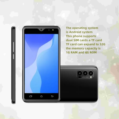 1G RAM 4G ROM,X11 aderroo Android Smartphone, 5.0-inch Screen,Front and Rear Cameras,Only Supports Dual SIM Card Frequency Band of 3GWCDMA:850/2100MHZ,Unlocked Cell Phone(Blue-Green)