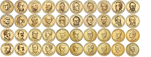2007 D 2007-2020 40 Coin Presidential Dollar Complete Set Uncirculated