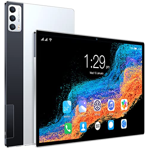 1G+16G Call Game Dual Camera HD Display, Dual Card 10.1 Inch Smart Tablet 4000mAh Large Capacity Battery (White)