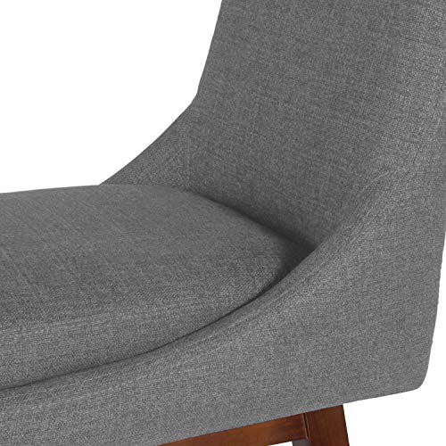 Amazon Brand β Stone & Beam Alaina Contemporary High-Back Swivel Seat Counter Stool, 39"H, Grey