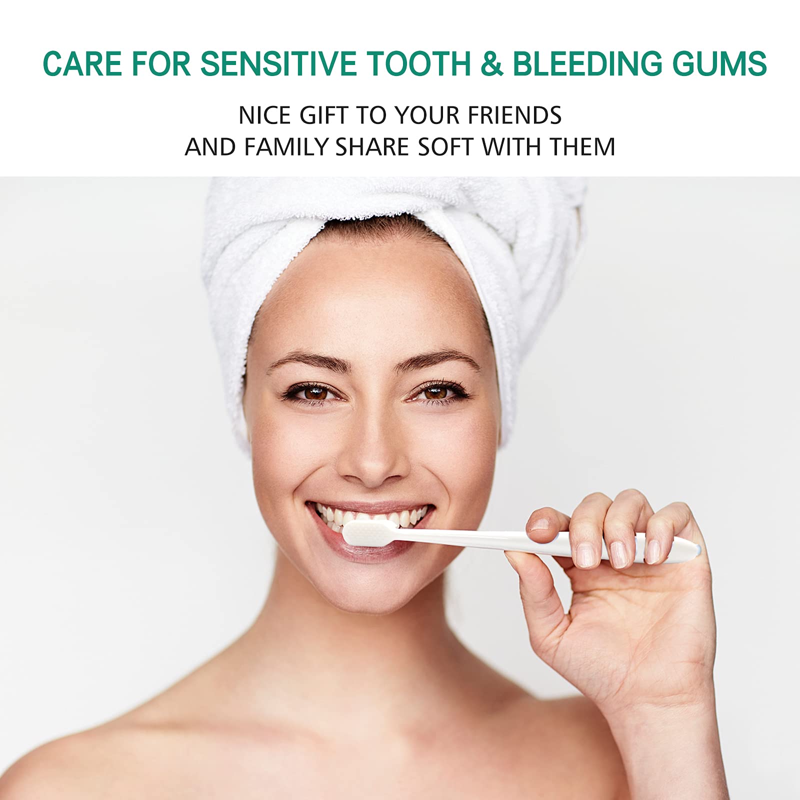6 Pack Toothbrushes Soft Toothbrushes for Adults Extra Soft Toothbrushes for Sensitive Gums Ultra Soft Toothbrushes with 20000 Bristles for Bleeding Gums Ideal for Elder Pregnant Kids Home Travel