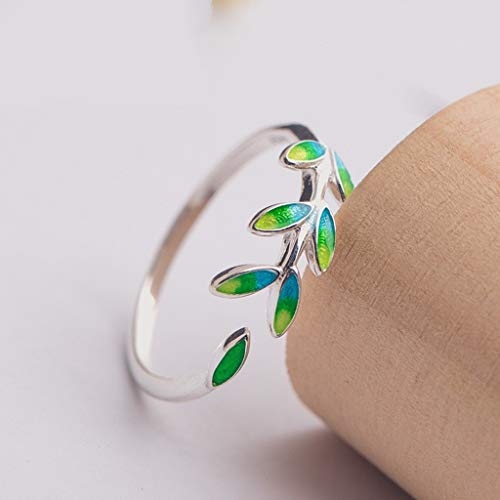 1X Women Ring Jewellery Elegant Leaves Adjustable Open Ring Wedding Party Thumb Knuckle Ring Superior Quality and Creative