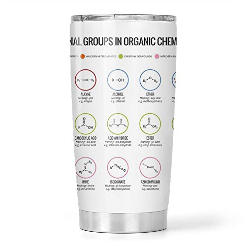 Functional Groups In Organic Chemistry Stainless Steel Tumbler 20oz Travel Mug
