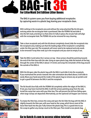 BAG-it 3G with PERMA-lid for newest 2nd Edition Nature's Miracle litter boxes - stop buying new receptacles (Just BAG-it with PERMA-lid)
