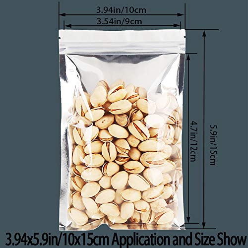 Daarcin 3 Sizes 30pcs Mixed Mylar Ziplock Bags | Foil Pouch Resealable Smell Proof Bags | Sealable Heat Seal Bags for Candy and Food Packaging