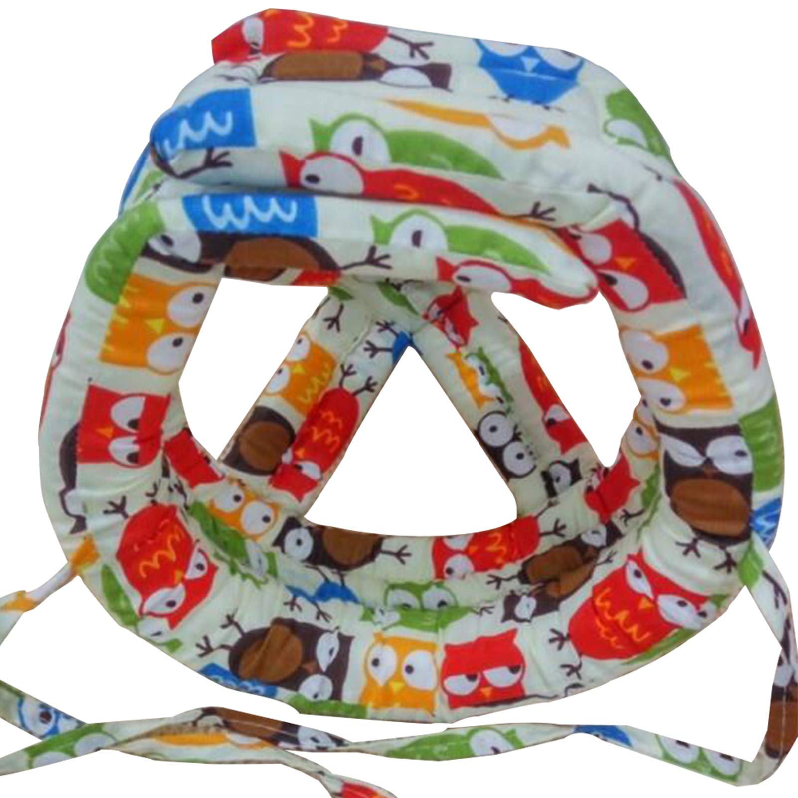 IULONEE Baby Infant Toddler Helmet No Bump Safety Head Cushion Bumper Bonnet Adjustable Protective Cap Child Safety Headguard Hat for Running Walking Crawling Safety Helmet for Kid (Beige Owl)
