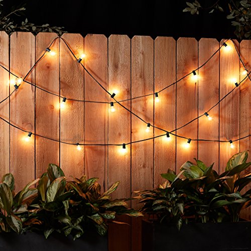 Amazon Basics Patio String Light, 50 Feet, Black